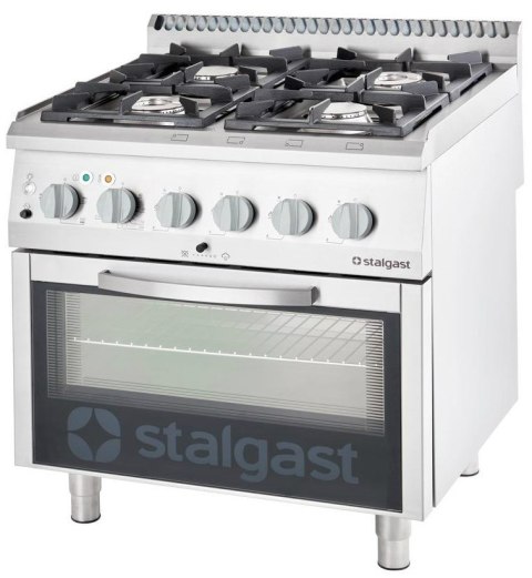 Kuchnia Gastronomiczna Gazowa 4-Pal + Piekarnik Na Gaz 30 kW Gaz Ziemny ...